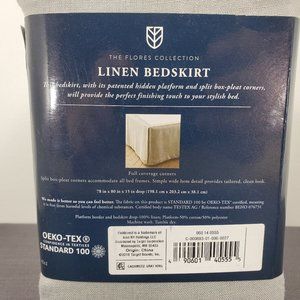 Fieldcrest | Bedding | Fieldcrest Linen Bedskirt King Size 5 Drop Gray ...